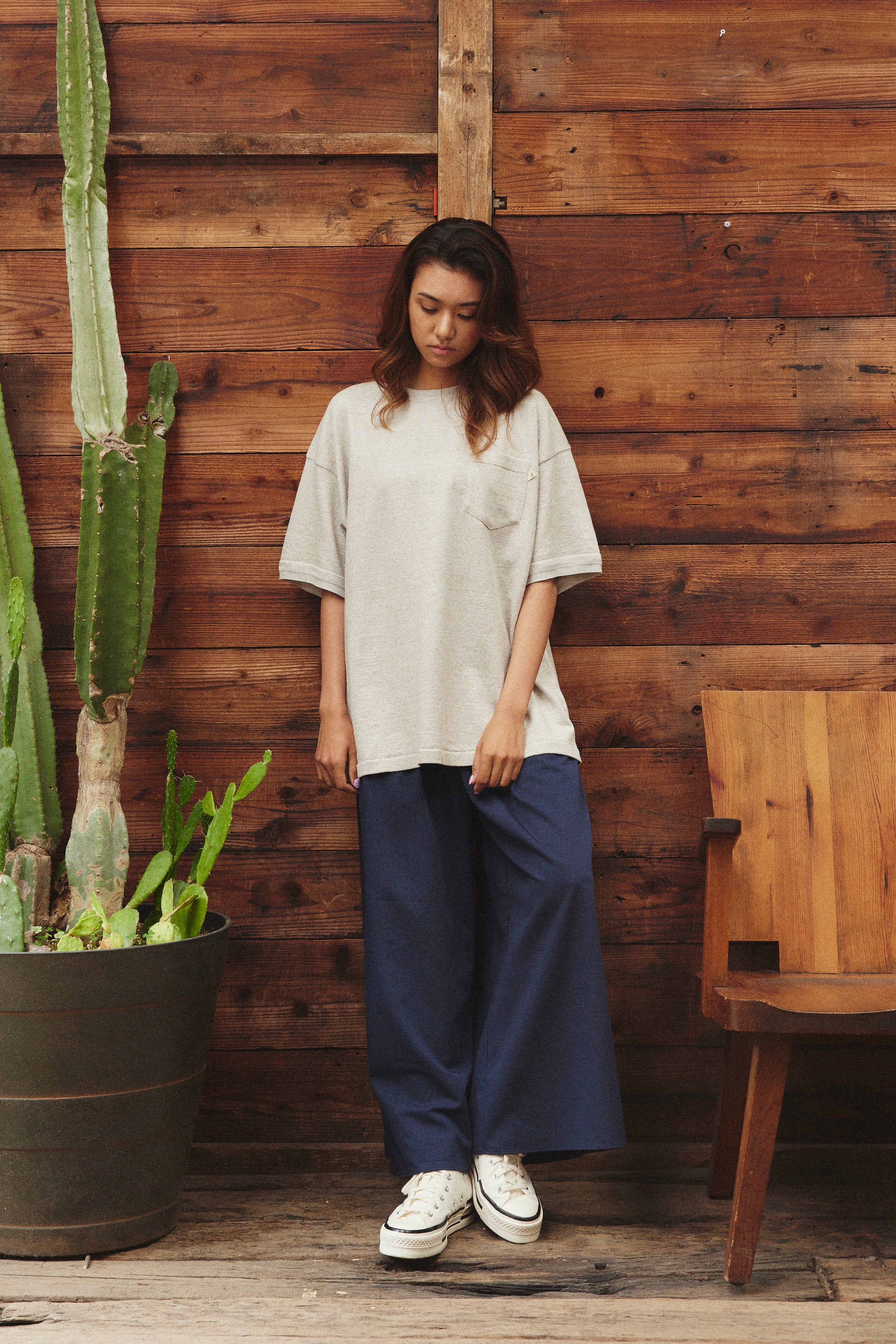 *USL LINEN POCKET KNITEE – UN-USELESS（アンユースレス）